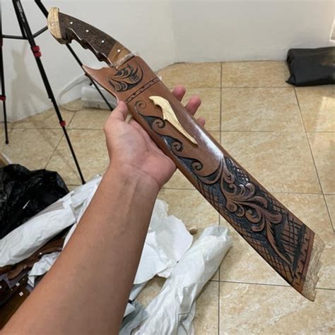 Jual Golok Kerja Berkebun Outdoor Tbas Bambu Kayu Serbaguna Full Tang