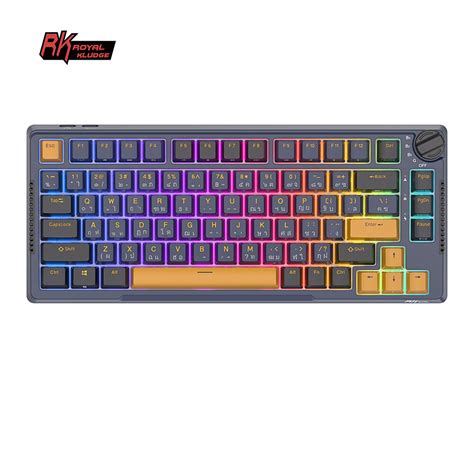 RK H81 RK Royal Kludge 81 Key Gasket Structure Tri Mode RGB Wired