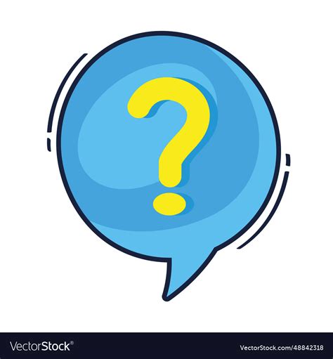 Speech Bubble With Interrogation Sign Royalty Free Vector