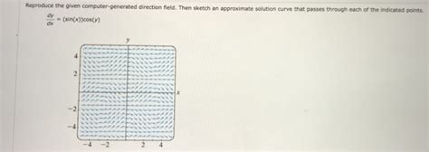 solved reproduce the given computer generated direction