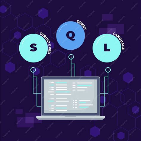 premium vector hand drawn flat design sql illustration