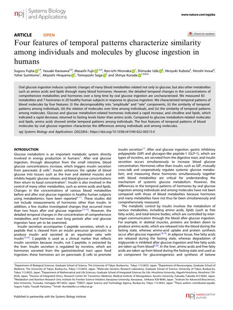pdf four features of temporal patterns characterize similarity among individuals and molecules