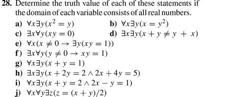 solved determine the truth value of each of these statements