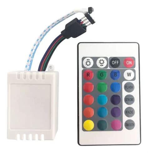 Controle Controlador Para Fita Led Rgb 3528 E 5050 24 Teclas MercadoLivre
