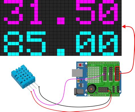 menampilkan suhu dan kelembapan di p10 rgb menggunakan sensor dht11 dan arduino uno dicky b mz