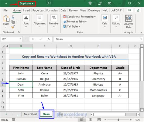 vba to copy worksheet to another workbook and rename 5 methods