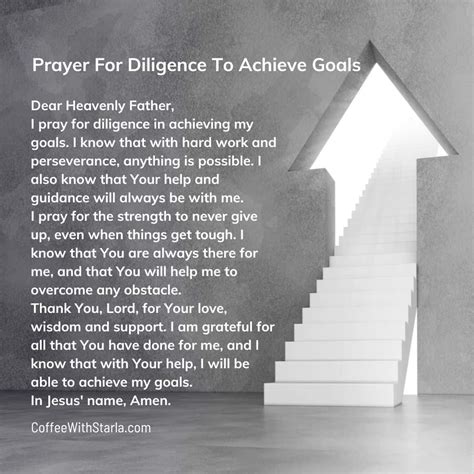 6 Powerful Prayers For Achieving Goals Coffee With Starla