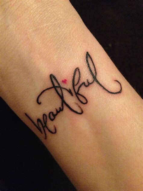 The Word Beautiful Tattoo Designs Pictures To Pin On Pinterest TattoosKid