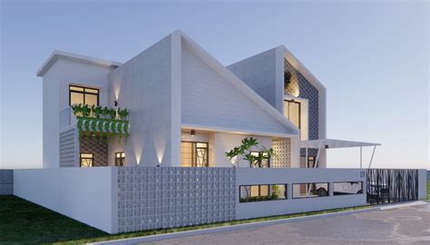 14 Inspirasi Rumah Atap Miring Ke Depan InteriorDesign Id