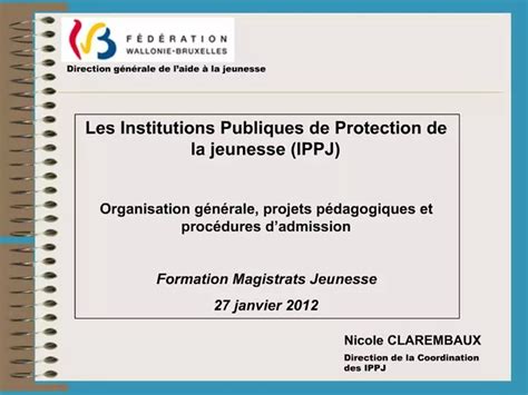 PPT Direction G N Rale De L Aide La Jeunesse PowerPoint Presentation