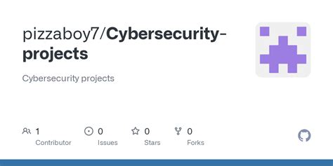 GitHub Pizzaboy7 Cybersecurity Projects Cybersecurity Projects