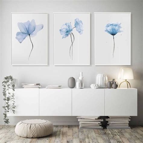 Quadro Decorativo Aquarela Azul X Molduras Marilia Elo