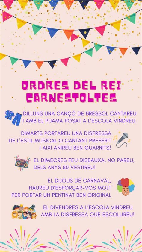 ORDRES DEL REI CARNESTOLTES ZER Conca de Barberà