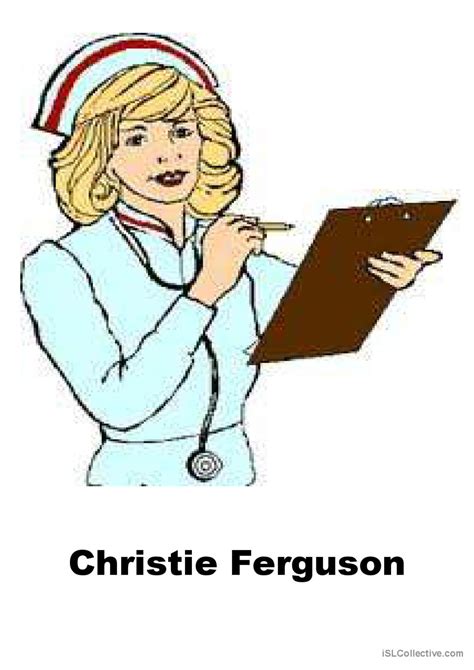 Occupation Nurse vocabulary flashcar Français FLE fiches pedagogiques