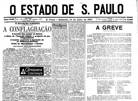 Quase 100 anos da grande greve de 1917 em São Paulo