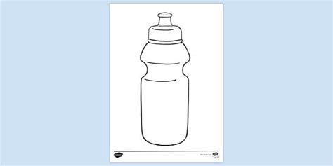 FREE Water Bottle Drink Colouring Colouring Sheets