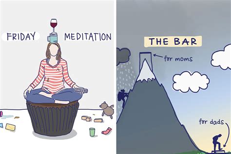 Artist Creates Mom Life Comics To Raise Awareness Of Double Standards
