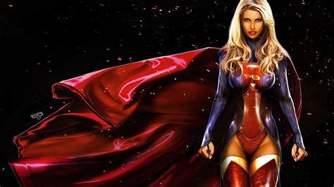 Wallpaper Fantasy Art Blonde Long Hair Artwork Superhero Iron Man Cape Dc Comics