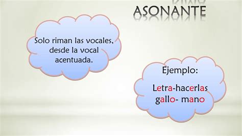 RIMAS ASONANTE Y CONSONANTE YouTube