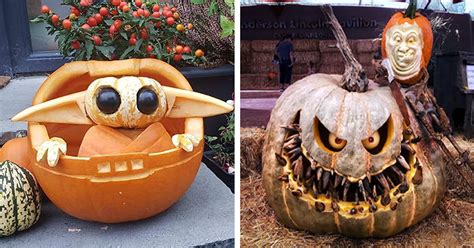 50 Times People Showed True Skill When It Came To Carving Halloween