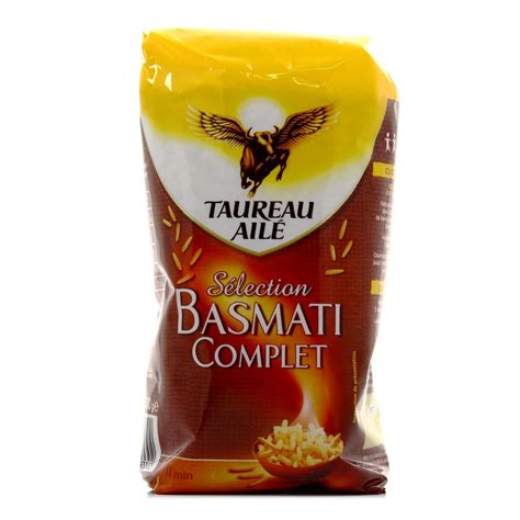 Taureau Ailé Riz basmati Complet Long grain étuvé Origine du Riz Inde
