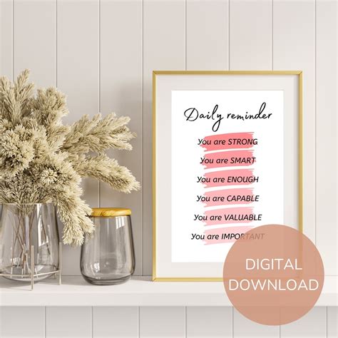 IMPRIMIBLES DE AFIRMACIONES POSITIVAS rosas Decoración del Etsy España