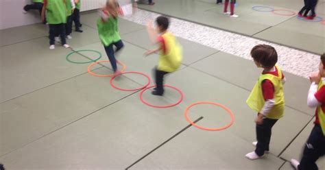 Juego Con Aros Educacion Fisica Dinamica Pasar Por El Aro Dinamicas