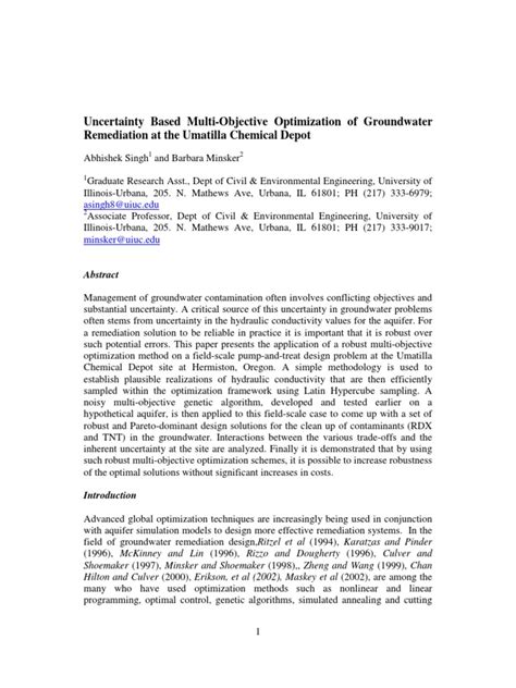 multi objective optimization pdf environmental remediation mathematical optimization