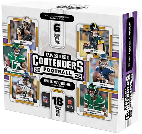 2022 Panini Contenders Football Checklist Team Sets Box Info