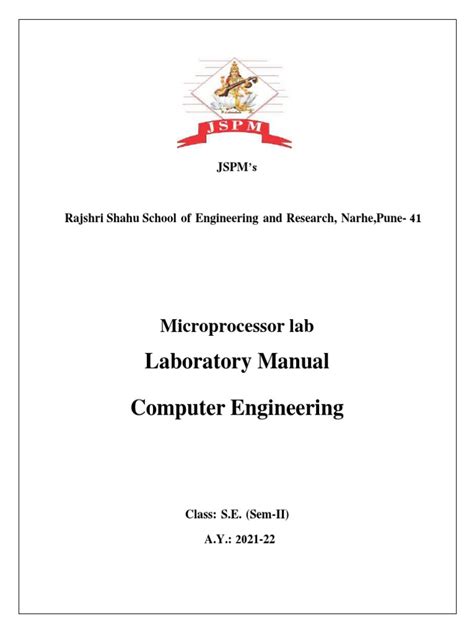 laboratory manual computer engineering microprocessor lab pdf assembly language integer