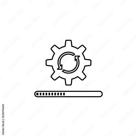 Loading Process Update System Icon Concept Of Upgrade Application