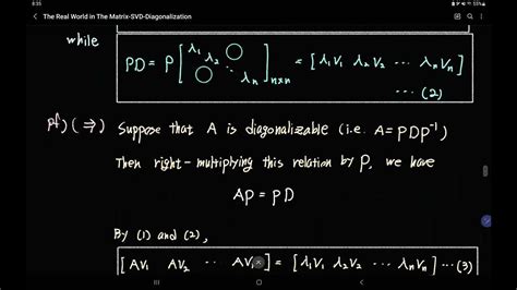 singular value decomposition svd diagonalization youtube