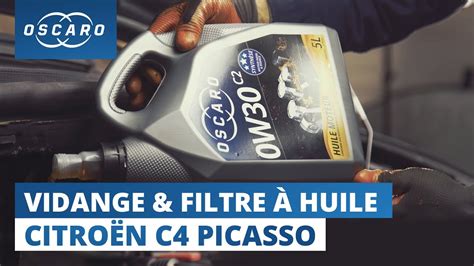 Comment faire la vidange et changer le filtre à huile sur Citroën C4