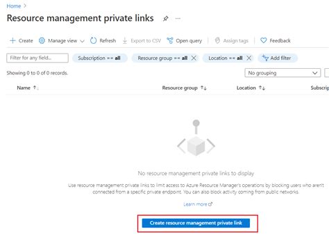Create Private Link For Managing Resources Azure Portal Azure