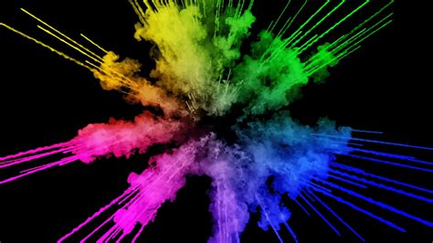 Rainbow Splatter Paint Background