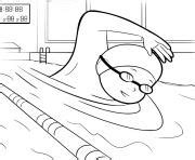 Coloriage piscine à imprimer Dessin piscine