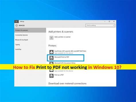 top 6 solutions to fix microsoft print to pdf not working on windows 10
