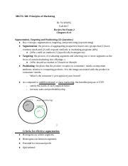 Review For Exam 2 MKTG 300 Docx MKTG 300 Principles Of Marketing Dr