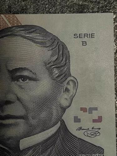 Billete De 20 Pesos Mexicanos Benito Juárez 2001 Edición B en venta