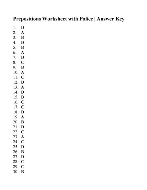 Prepositions Worksheets For Grade 5 Your Home Teacher Worksheets