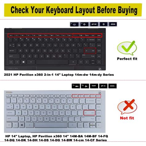 Saco Keyboard Protector Silicone Skin Cover For 13 3 Inch HP Spectre