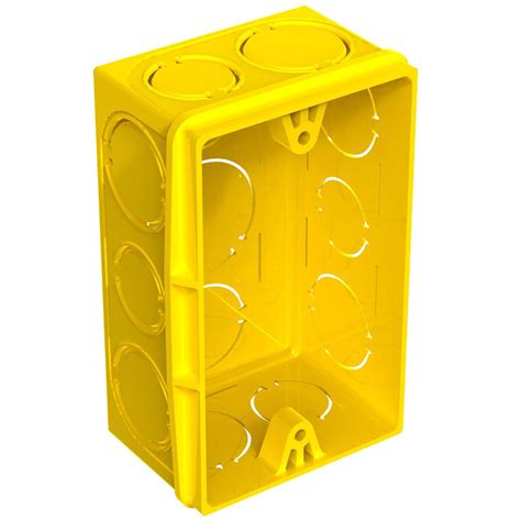 Caixa De Luz 4 X 2 Amarela Fortlev Submarino
