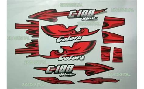 Kit Completo De Calcoman As Honda C Wave Colors En Venta En Sumapaz