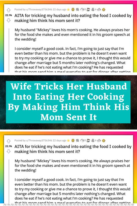 Wife Tricks Her Husband Into Eating Her Cooking By Making Him Think His Mom Sent It Artofit