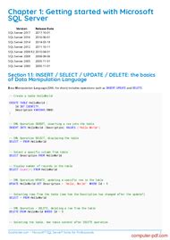 Pdf Microsoft Sql Server Notes For Professionals Book Free Tutorial