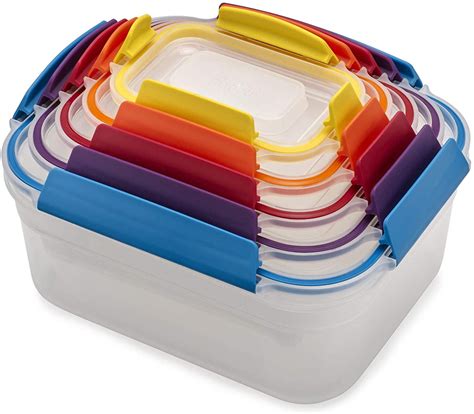Joseph Joseph Nest Lock Plastic Food Storage Container Set With