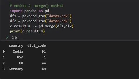 how to compare two csv files in python using pandas steps
