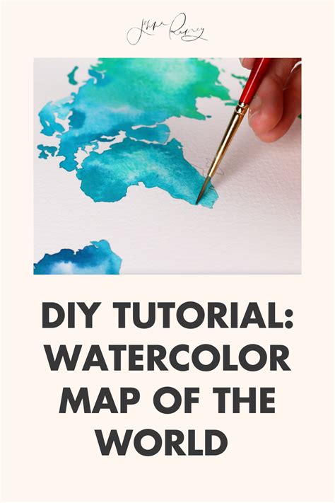 Paint The World Map With Watercolor