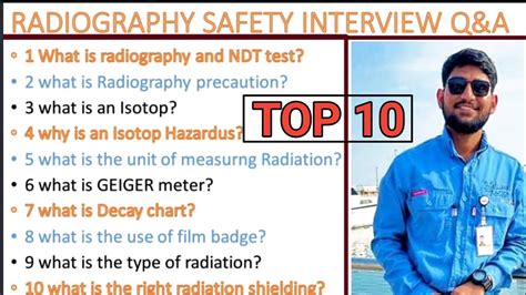 Radiography Interview Question And Answer Radiography Safety Safety