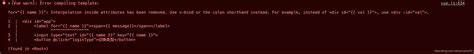 在vue中动态绑定label标签中的for interpolation inside attributes has been removed vue的label里加入动态值 csdn博客